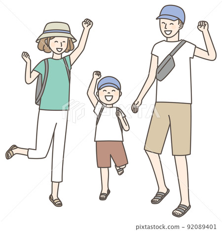 Family to go out - Stock Illustration [92089401] - PIXTA