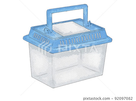 Illustration of a breeding case with a blue... - Stock Illustration ...
