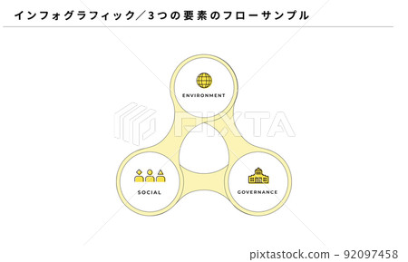 Infographic, three-element design, vector - Stock Illustration ...