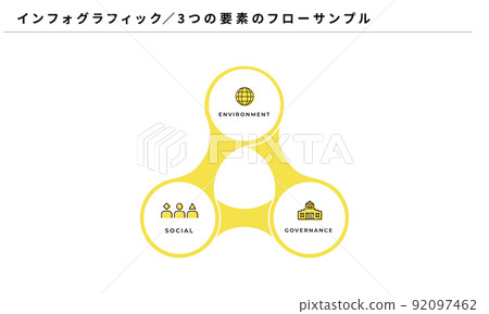 Infographic, three-element design, vector - Stock Illustration ...