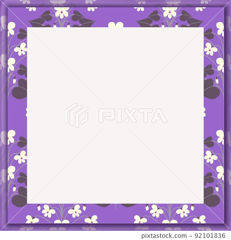 Violet picture frame, square frame material,... - Stock Illustration ...