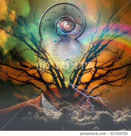 Time spiral - Stock Illustration [92108705] - PIXTA