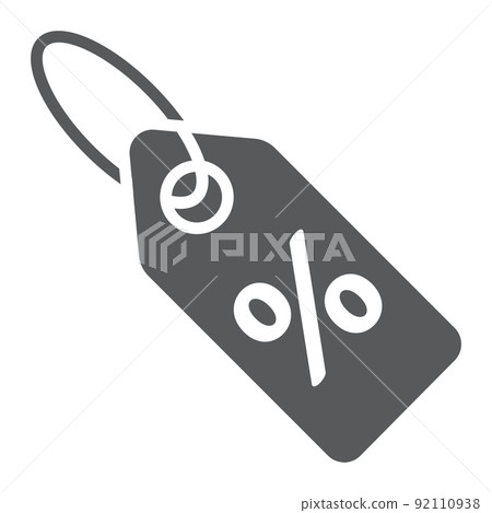 Discount percent tag glyph icon, e commerce and... - Stock Illustration ...