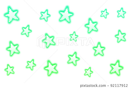 Pixel art_shining star pattern (yellowish green) - Stock Illustration ...