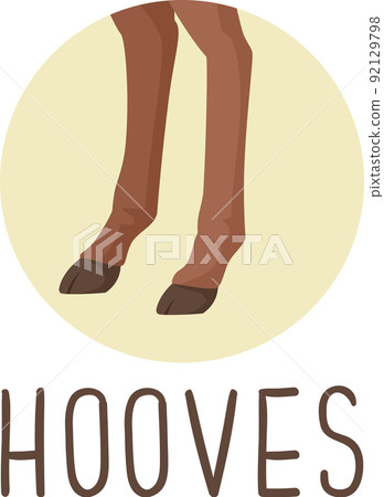 Animal Body Part Horse Hooves Illustration - Stock Illustration ...