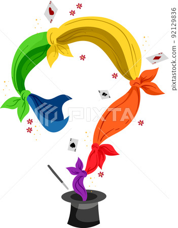 Magic Hat Wand Question Mark Illustration - Stock Illustration ...