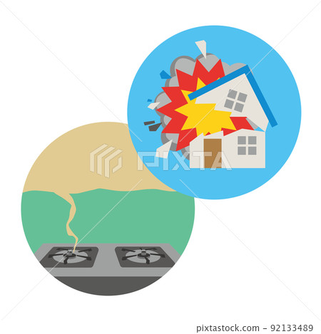 Illustration of a gas explosion - Stock Illustration [92133489] - PIXTA