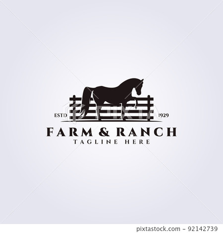 Farm and Ranch logo vector illustration design,... - Stock Illustration ...