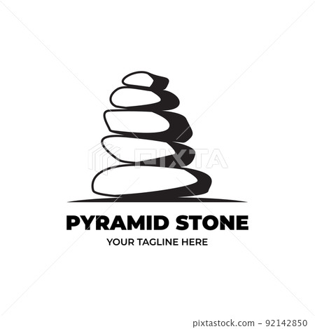 Stone balance logo vector illustration design - Stock Illustration ...