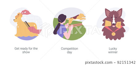 Pet show isolated cartoon vector illustrations... - Stock Illustration ...