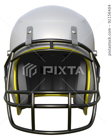 Football Helmet Back View