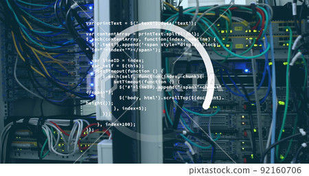 Image of loading ring over data processing and... - Stock Illustration [92160706] - PIXTA