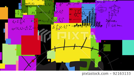 Image of math text and mathematical equations... - Stock Illustration ...