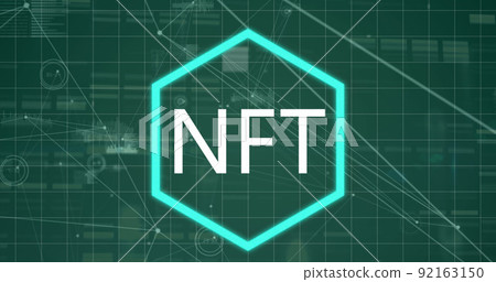 Image of nft text over network of connections... - Stock Illustration [92163150] - PIXTA
