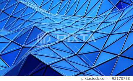Background Abstract 3D Triangle Blue Blue - Stock Illustration ...
