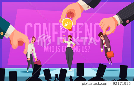 Manipulation Cartoon Vector Illustration - Stock Illustration [92171935 ...