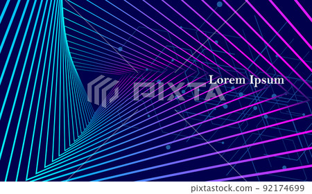 Geometry abstract blue purple science background - Stock Illustration ...