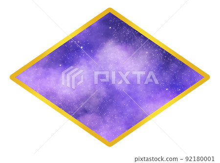 Purple galaxy diamond frame - Stock Illustration [92180001] - PIXTA