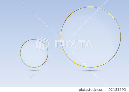 Background material: Metal round frame - Stock Illustration [92183293 ...