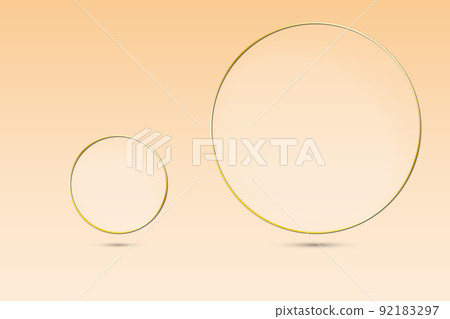 Background material: Metal round frame - Stock Illustration [92183297 ...