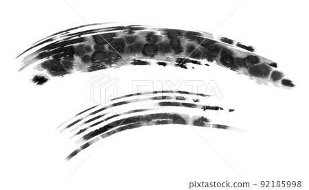 Ink bleeding in a collection of lines - Stock Illustration [92185998 ...