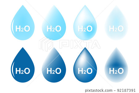 Illustration of H2O - Stock Illustration [92187391] - PIXTA