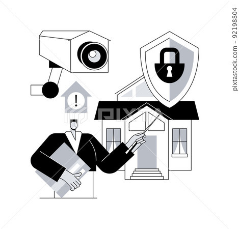 Security systems design abstract concept vector... - Stock Illustration ...