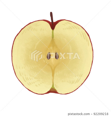 Cross section of apples - Stock Illustration [92209218] - PIXTA