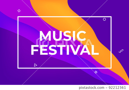 Abstract Poster music festival design background - Stock Illustration ...
