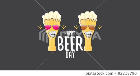 International beer day horizontal banner or... - Stock Illustration ...