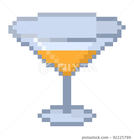 Cocktail pixel illustration - Stock Illustration [92225799] - PIXTA