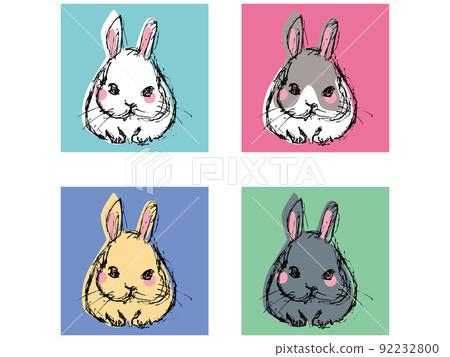 Rabbit variation - Stock Illustration [92232800] - PIXTA