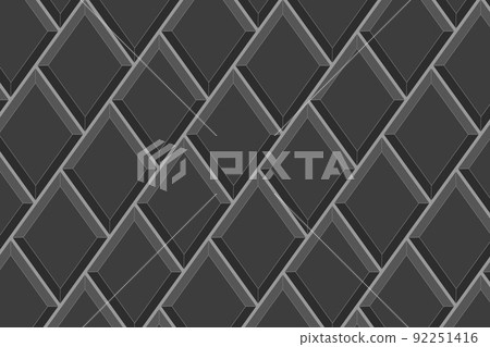 Black rhombus tile in diagonal arrangement.... - Stock Illustration ...