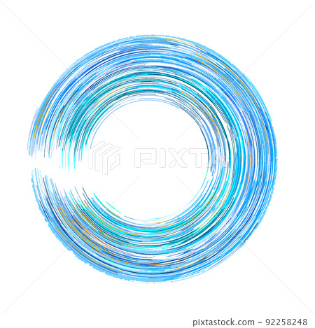 Japanese style circle circle light blue... - Stock Illustration ...