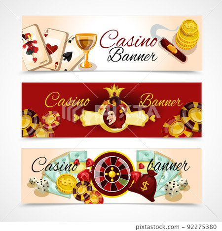 Casino Banner Set - Stock Illustration [92275380] - PIXTA