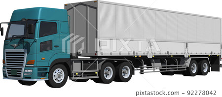 Large wing van cutout image illustration of 3... - Stock Illustration ...