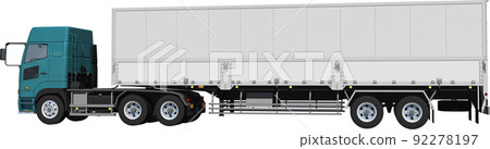 Large wing van cutout image illustration of 3... - Stock Illustration ...