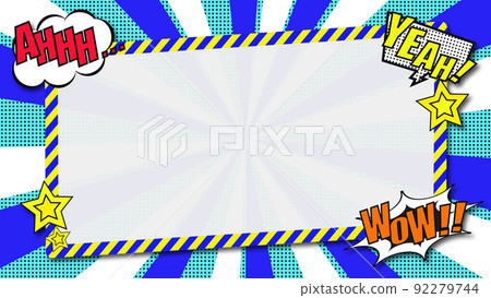 Pop background and frame - Stock Illustration [92279744] - PIXTA