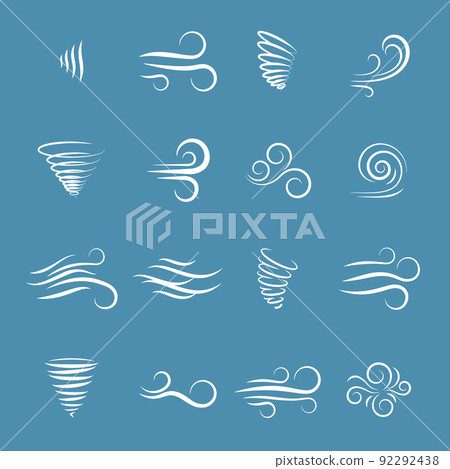 Wind icons vector - Stock Illustration [92292438] - PIXTA