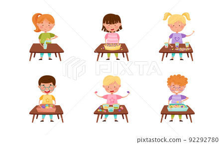 Child Setting The Table Clipart