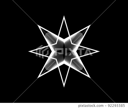 Eight Point Star, Elegant Vector Logo Design,... - Stock Illustration ...