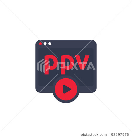 ppv, pay per view vector icon - Stock Illustration [92297976] - PIXTA