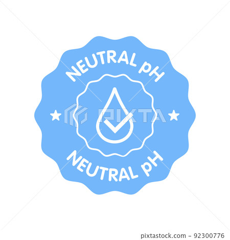 Neutral pH balance logo icon for shampoo or... - Stock Illustration ...