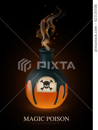 Realistic Poison Composition - Stock Illustration [92316506] - PIXTA
