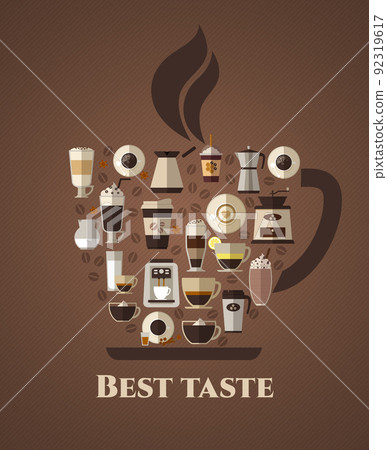 Coffee best taste poster - Stock Illustration [92319617] - PIXTA