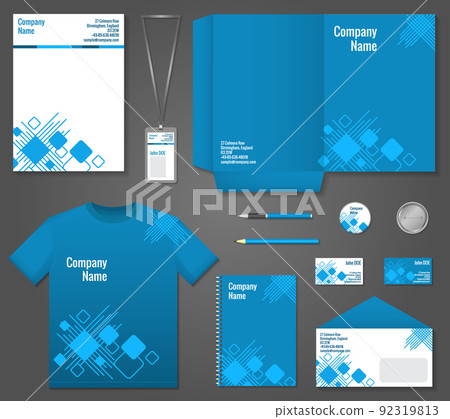 Technology business stationery template - Stock Illustration [92319813 ...