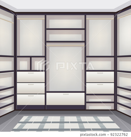 Empty Storage Room Realistic - Stock Illustration [92322762] - PIXTA