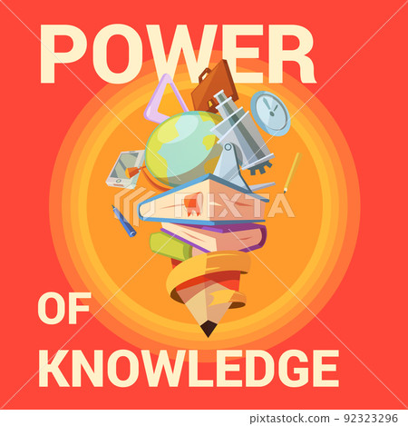 Education cartoon poster - Stock Illustration [92323296] - PIXTA