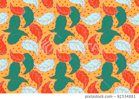 Indian Leaf Background - Stock Illustration [92334881] - PIXTA