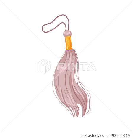 decorative tassel rope cartoon vector illustration - Stock Illustration ...
